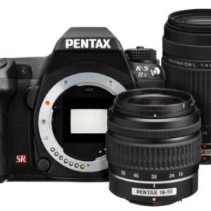 Pentax K-5 IIS 16.3 MP DSLR with 18-55mm DAL and 55-300 DAL Lens kit (Black)