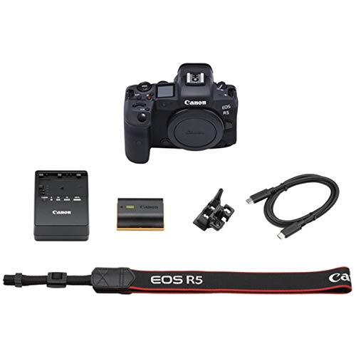 R5 Mirrorless Digital Camera with RF 24-105mm f/4 L is USM Lens + RF 100-400mm is USM Lens + 128GB Memory + Case + Tripod + Filters (41pc Bundle)