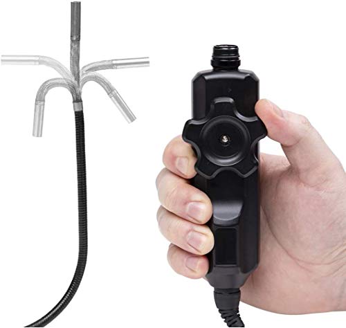 Vividia VA-150 Gray Two-Way Articulating Borescope Videoscope Inspection Camera with 6mm Diameter Probe and 2.7" Monitor and 640x480 Image Resolution