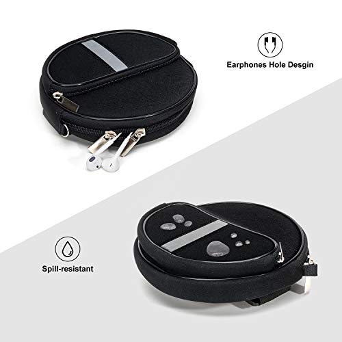 Soicpic CD Player Portable Case,Waterproof CD Player Fanny Pack with Wristlet Hand Strap Compatible with HOTT/Gueray/NAVISKAUTO/Jinhoo/Jensen/Monodeal Portable CD Player and More（6.5 inch）.