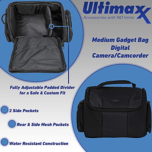 Ultimaxx Accessory Bundle Includes: Canon PowerShot G7 X Mark II (Black), Extra NB-13L Battery, Ultra 64GB SD Card, Gadget Bag and Pouch, 12" Gripster and More