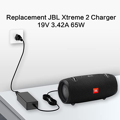 19V 65W JBL Xtreme 2 Charger - Replacement for JBL Xtreme Portable (Black,Blue,Red) Wireless Bluetooth Speakers/JBL Xtreme/JBL Xtreme 2 / JBL Xtreme 2 Special Edition