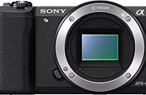 Sony a5100 Mirrorless Digital Camera with 3-Inch Flip Up LCD - Body Only (Black)