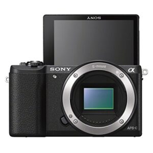 Sony a5100 Mirrorless Digital Camera with 3-Inch Flip Up LCD - Body Only (Black)