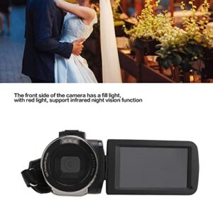 4K Digital Camera, Vlogging Camera, 3.0 inch IPS Touch Screen, 18X Digital Zoom, 48 Megapixels, WiFi Direct Connection, Front Fill Light, Equipped with Remote Control