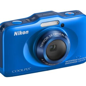 Nikon COOLPIX S31 10.1 MP Waterproof Digital Camera with 720p HD Video (Blue) (OLD MODEL)