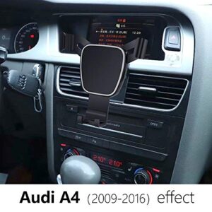 LUNQIN Car Phone Holder for 2009-2016 Audi A4 A5 S4 S5 RS4 RS5 allroad Auto Accessories Navigation Bracket Interior Decoration Mobile Cell Phone Mount