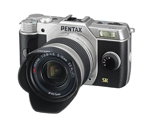 Pentax Q7 12.4MP Mirrorless Digital Camera with 02 Standard Zoom 5-15mm f2.8-4.5 Lens (Silver)