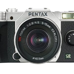 Pentax Q7 12.4MP Mirrorless Digital Camera with 02 Standard Zoom 5-15mm f2.8-4.5 Lens (Silver)