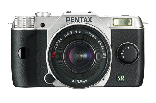 Pentax Q7 12.4MP Mirrorless Digital Camera with 02 Standard Zoom 5-15mm f2.8-4.5 Lens (Silver)