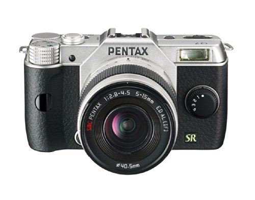 Pentax Q7 12.4MP Mirrorless Digital Camera with 02 Standard Zoom 5-15mm f2.8-4.5 Lens (Silver)