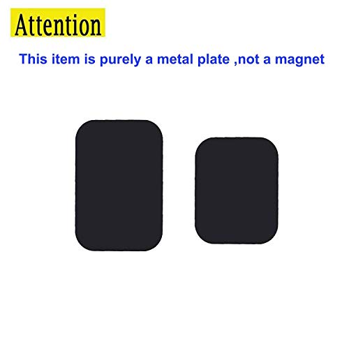 Best Tek Mount Metal Plate, Phone Magnet Sticker, Metal Plate for Magnetic Mount 8 Pack