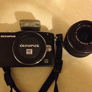 Olympus PEN E-PM1 12.3MP Interchangeable Camera with CMOS Sensor, 3-inch LCD and 14-42mm II Lens (Black) (Old Model)