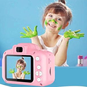 Niaviben Mini Cute Digital Camera for Children's LCD Camera HD 1080P Portable Kid's Sports Camera,Gift Or Toys for Children Pink