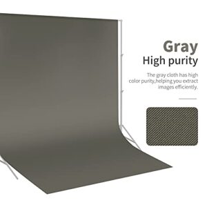 NEEWER 10 x 12FT / 3 x 3.6M PRO Photo Studio premium polyester Collapsible Backdrop Background for Photography, Video and Television (Backdrop Only) - Grey