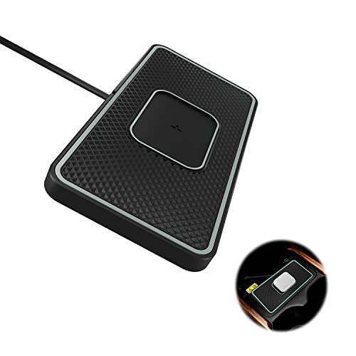 Wireless Charger,SANMIDO Wireless car Charger Charging pad 10w Wireless Phone Charger Non Slip qi Fast Charger pad Android Cell Phone Wireless Charging mat galaxy21/20S9S10S8Note10 (C1P)