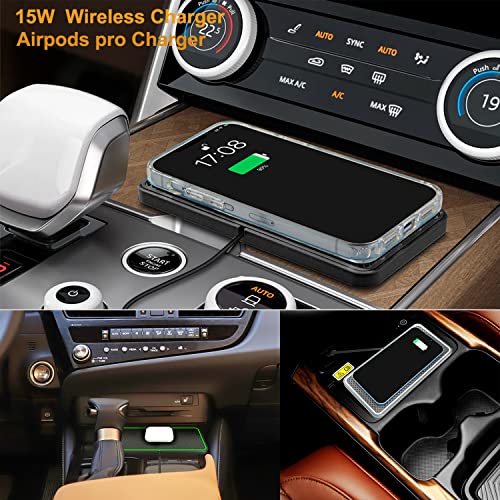 Wireless Charger,SANMIDO Wireless car Charger Charging pad 10w Wireless Phone Charger Non Slip qi Fast Charger pad Android Cell Phone Wireless Charging mat galaxy21/20S9S10S8Note10 (C1P)