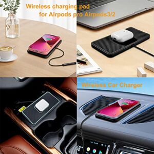 Wireless Charger,SANMIDO Wireless car Charger Charging pad 10w Wireless Phone Charger Non Slip qi Fast Charger pad Android Cell Phone Wireless Charging mat galaxy21/20S9S10S8Note10 (C1P)