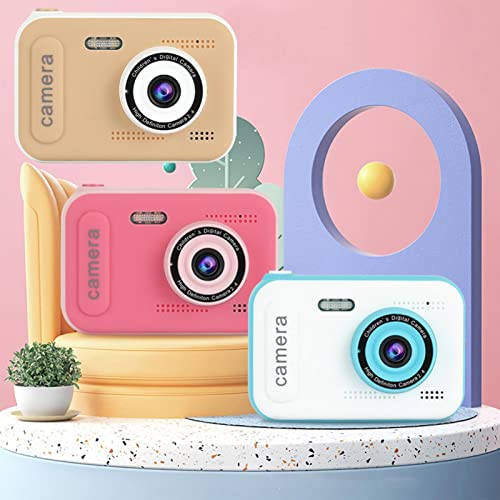 20 MP HD SLR Camera -High-Definition Front and Rear Dual-Camera Children's Camera,Take Photos and Videos, Listen to Music and Play Small Games, Children's Gift (Pink)