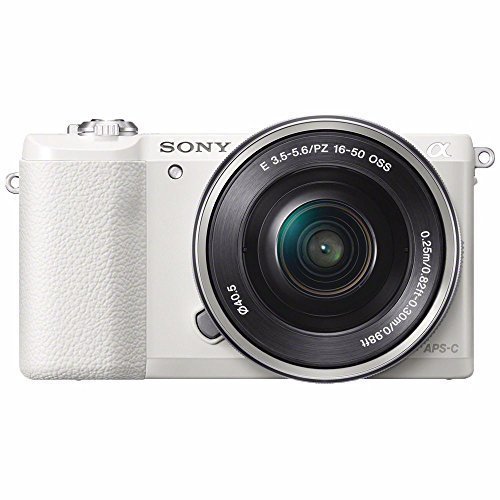 Sony Alpha a5100 Mirrorless Digital Camera with 16-50mm Lens (White) + Battery + Charger + 64GB Bundle 3 - International Version (No Warranty)