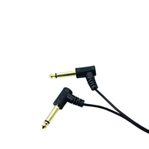 1/4 inch Splitter 6.35mm TRS Stereo Female to 90 Degree Dual 6.35mm Mono TS Male AUX Adiuo Y Splitter Cable for Studios Pro Sound & DJ's 11inch