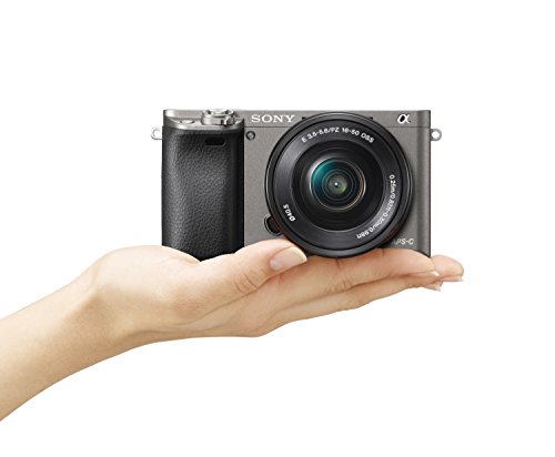 Sony Alpha a6000 Mirrorless Digital Camera with 16-50mm Lens, Graphite (ILCE-6000L/H) (Renewed)