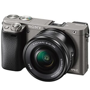 Sony Alpha a6000 Mirrorless Digital Camera with 16-50mm Lens, Graphite (ILCE-6000L/H) (Renewed)