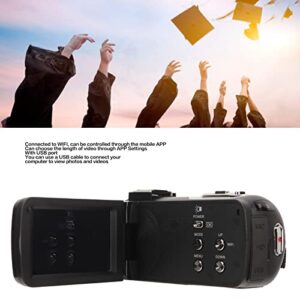 Digital Camera, 48MP Image Resolution Vlogging Camera with 2.4G Infrared Remote Control for Travel