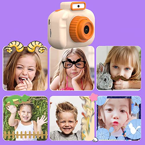 4800W Front and Rear 1080P HD Children's Digital Came-ra Video and Games with Flashlight 800mah Battery Portable Mini Digital Camera for Children