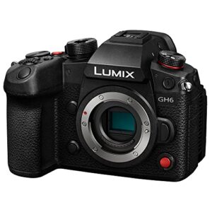 Panasonic LUMIX GH6 Mirrorless Camera Body Bundle with Panasonic LUMIX G X VARIO 12-35mm f/2.8 ASPH Professional Mirrorless Lens and Panasonic DMW-BLK22 7.4V 3050mAh Lithium-Ion Battery Pack (3 Items)