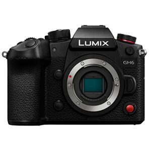 Panasonic LUMIX GH6 Mirrorless Camera Body Bundle with Panasonic LUMIX G X VARIO 12-35mm f/2.8 ASPH Professional Mirrorless Lens and Panasonic DMW-BLK22 7.4V 3050mAh Lithium-Ion Battery Pack (3 Items)