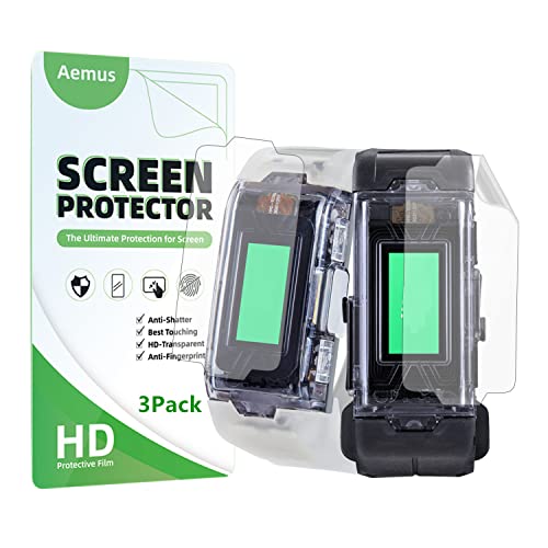 Aemus (3Pack) Compatible with Bandai Vital Bracelet BE Screen Protector For Digital Monster Digivice BE -VV- Protective Film HD Clear TPU Film