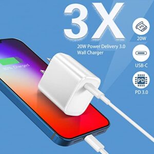 USB C Wall Charger, 20W PD Power Adapter Charging Block, iSeekerKit 5 Pack Fast C Charger Compatible with iPhone14 13 12 11 Pro/Pro Max SE/X/XS, Pad Pro, Galaxy S20 S10 S9 A01 A11,Pixel 5 4a 3a Black