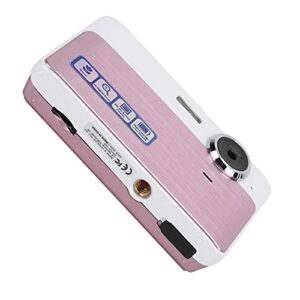 Camera Mini Portable 40MP Digital Camera 2.4 Inch IPS Screen Mini Video Camera with 16x HD Digital Zoom 32GB Video Camera (Blue) (Color : Pink)