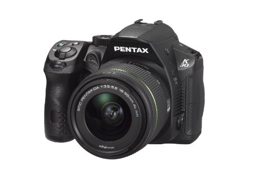 Pentax K-30 lens kit black w DA 18-55WR Weather-Sealed 16 MP CMOS Digital SLR with DA 18-55mm and 3-Inch LCD Screen (OLD MODEL)