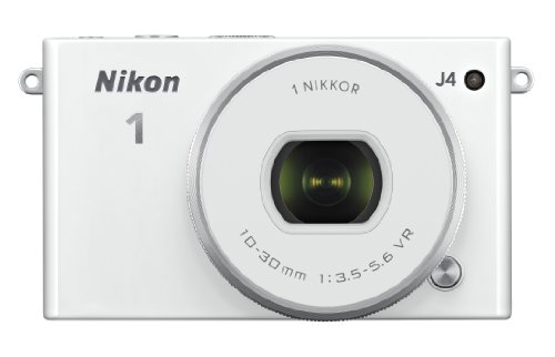 Nikon 1 J4 Digital Camera with 1 NIKKOR 10-30mm f/3.5-5.6 PD Zoom Lens (White) (Discontinued by Manufacturer)