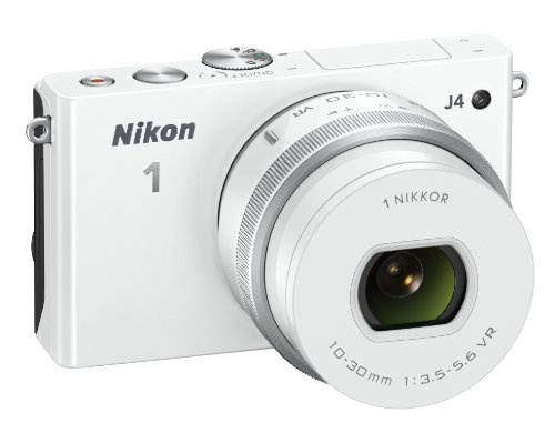 Nikon 1 J4 Digital Camera with 1 NIKKOR 10-30mm f/3.5-5.6 PD Zoom Lens (White) (Discontinued by Manufacturer)