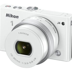 Nikon 1 J4 Digital Camera with 1 NIKKOR 10-30mm f/3.5-5.6 PD Zoom Lens (White) (Discontinued by Manufacturer)