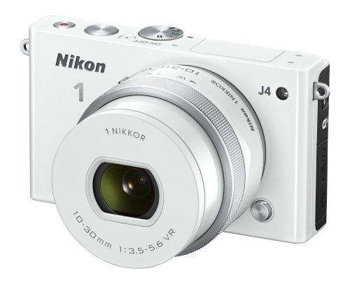 Nikon 1 J4 Digital Camera with 1 NIKKOR 10-30mm f/3.5-5.6 PD Zoom Lens (White) (Discontinued by Manufacturer)