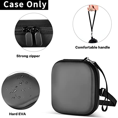 Portable CD Player Case for Personal Disc Player, Travel Carrying Stoarge Holder for Earphone and USB Cable Accessories, Black-Box Only