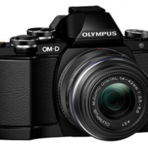 Olympus OM-D E-M10 Mirrorless Digital Camera with 14-42mm F3.5-5.6 Lens (Black)