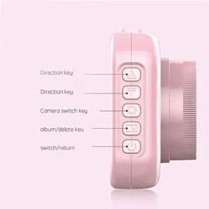 HD Kids Camera, Dual Lens Pink Kids Digital Camera MP3 Player for Travelling