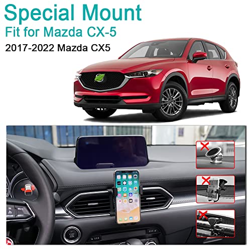 BEHAVE Phone Holder fit for cx5 Mazda,Adjustable Air Vent Phone Holder,Mazda Car Holds Mount fit for Cx-5 2017-2022,Car Phone Mount for Smartphone,Note:not fit for 2016 CX-5