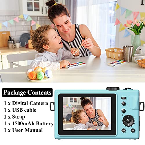 CEDITA Digital Camera Vlogging Camera 24MP Full HD 1080P Digital Camera with 3 Inch IPS Screen Camera 4X Digital Zoom Vlog Camera G13 0