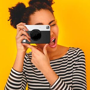 KODAK Printomatic Digital Instant Print Camera - Full Color Prints On Zink 2x3" Sticky-Backed Photo Paper (Black) Print Memories Instantly