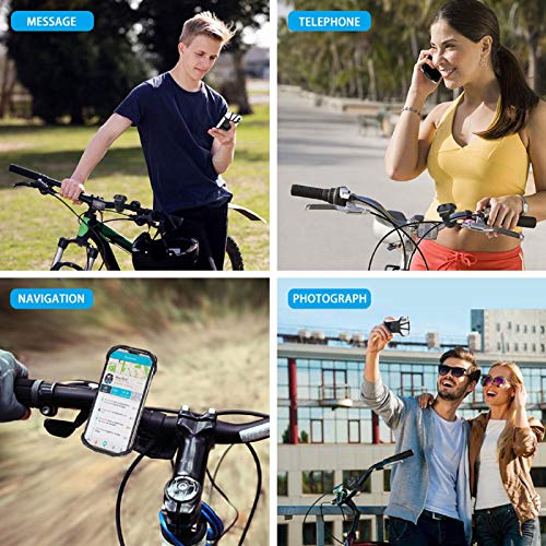 AONKEY Detachable Bike Phone Mount, 360° Rotatable Bicycle & Motorcycle Handlebar Phone Holder Universal for iPhone 11 Pro XS Max XR X 7 8 Plus, Galaxy S9 S10 Note 9 10, Other 4-6.5" Phones Cycling