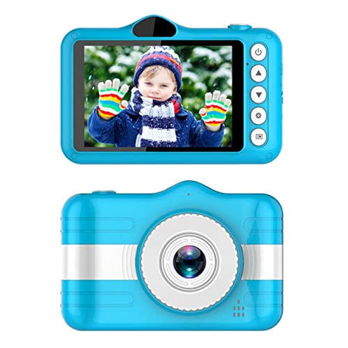 Kids HD Digital Camera - Children Camera 3.5Inch Screen Rechargeable Front and Back Double Lens 2MP for Boys Girls 3-10 Year Old