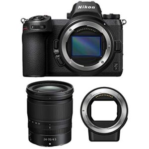 nikon z7 mirrorless digital camera with 24-70mm lens ftz mount adapter bundle