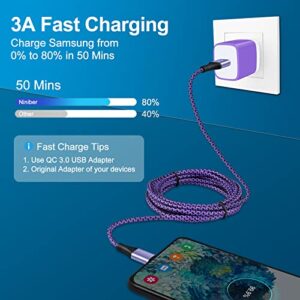 Samsung Charger Block Phone Charger Type C Fast Charging for Samsung Galaxy A13 A53 5G A03S A02S A12 A11 A42 A32 A73 S22 S21 FE S20,Pixel 6,Moto G, USB C Android Charger Adapter USB C Cable 6FT