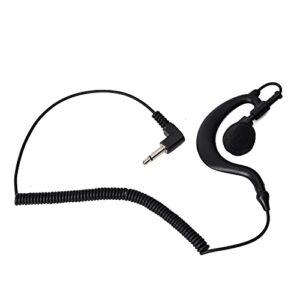 g shape soft ear hook earpiece headset 3.5mm plug ear hook listen only ham radio earpiece/headset hys tc-617 receiver/listen only earpiece for 2-way motorola icom radio transceivers